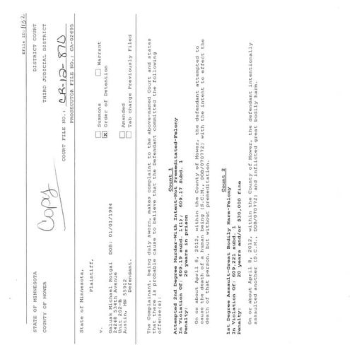 Attempted murder charge | PDF