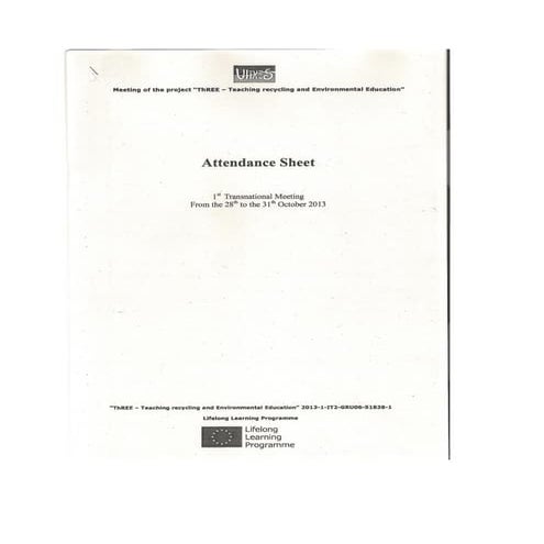 Attendace sheets | PDF