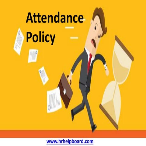 Corporate Attendance policy of organisation -hrhelpboard | PPTX
