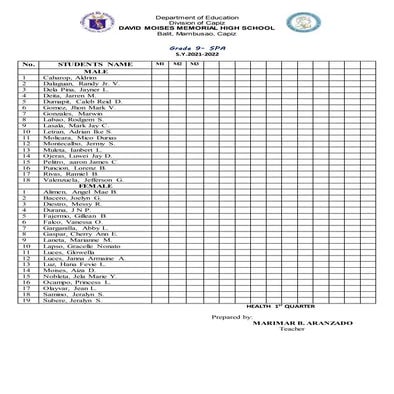 attendance modules.docx