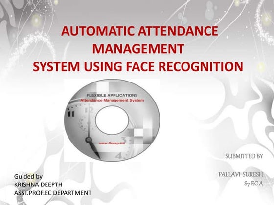 Synopsis Prsentation For Facial Recognition For Attendance management System.pptx