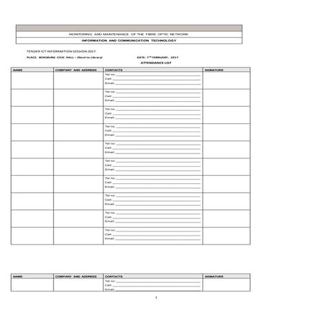 Attendance register 07 | DOCX