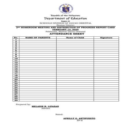 CLASSROOM MEETING ATTENDANCE SHEET FOR PARENTS.docx
