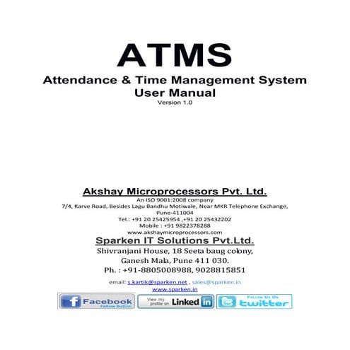 Attendance & time management system | PDF