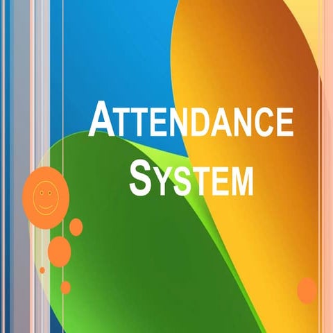 Attendence system | PPTX
