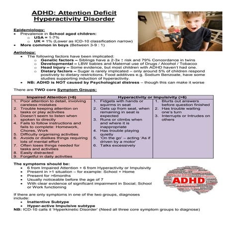 Attention Deficit Hyperactivity Disorder (ADHD) | PDF