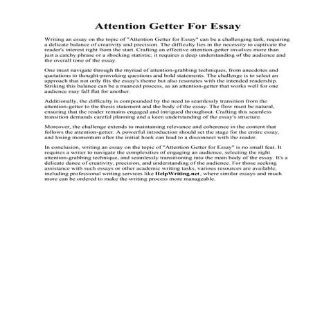Attention Getter For Essay.pdf