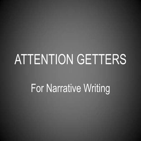 Attention getters | PPTX