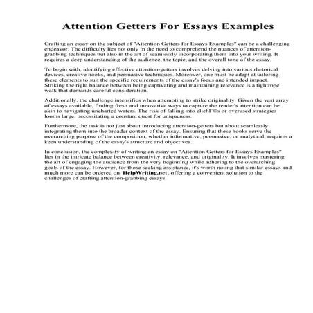 Attention Getters For Essays Examples.pdf