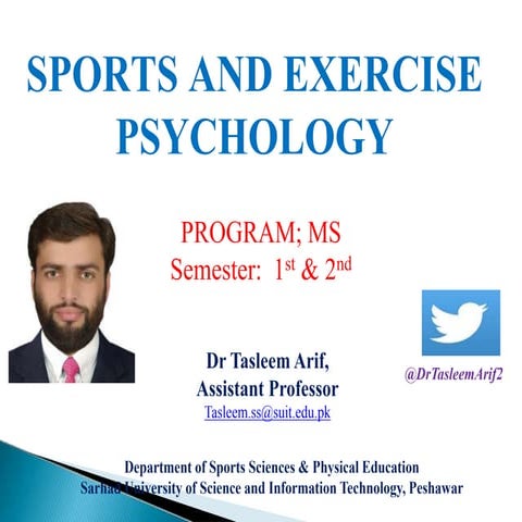Attention & Self-talk in sports psychology | PPTX