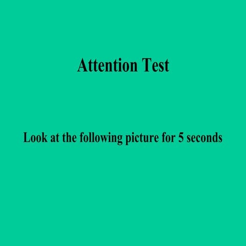 Attention test | PPS