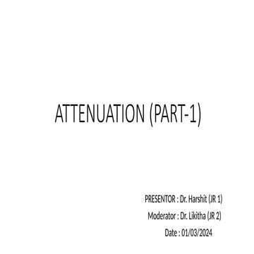 X ray attenuation & law of exponential attenuation | PPTX