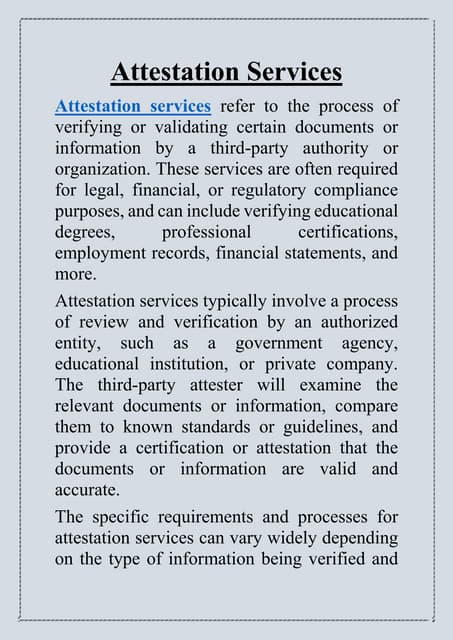 Certificate Attestation | PDF