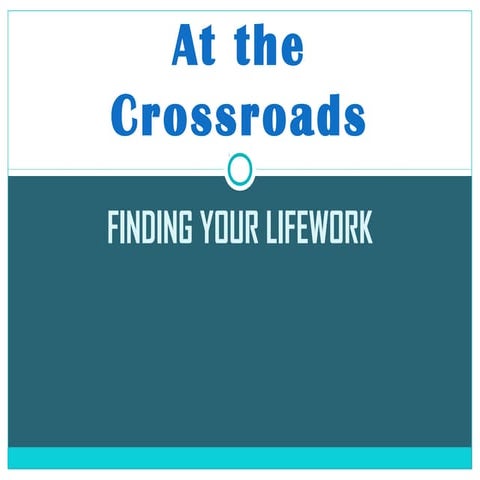 At The Crossroads | PPT