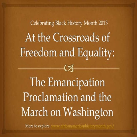 At the Crossroads of Freedom and Equality | PPTX