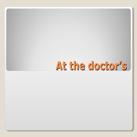 At The Doctor’S | PPT