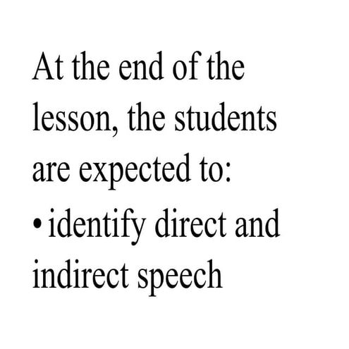 direct and indirect speech activity answer | DOCX