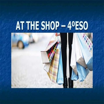 At the shop 4º | PPT