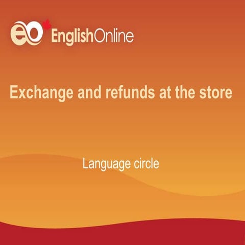 At the store exchange & refunds | PPTX