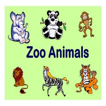 ASL At the zoo words | PPTX