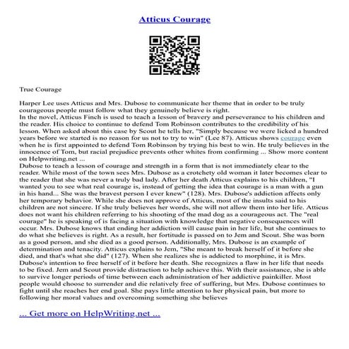 Atticus Courage | PDF