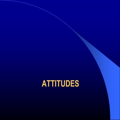 Attitude Training Presentation | PPT