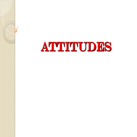 Attitude Individual behaviour Attitude Individual.ppt