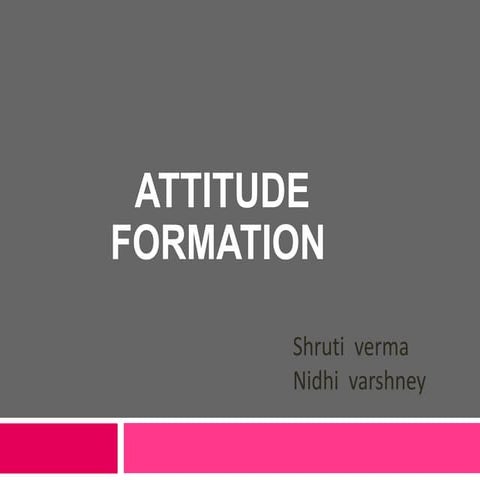 Multi attribute attitude model | PPTX