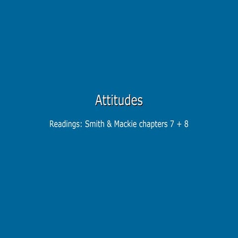 attitudes - attitudes - attitudes .ppt