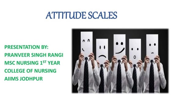 Attitude scale | PPT