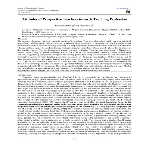 Attitudes of prospective_teachers_towards_teaching_profession | PDF