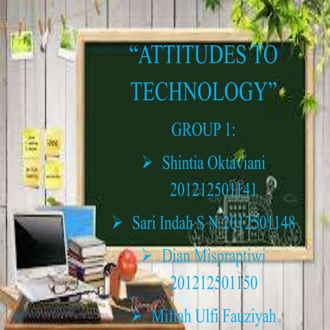 Attitudes to technology | PPTX