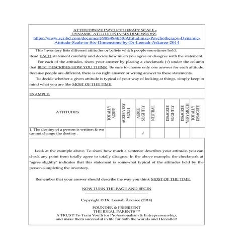 ATTITUDINIZE PSYCHOTHERAPY - DYNAMIC ATTITUDE SCALE IN SIX DIMENSIONS.doc
