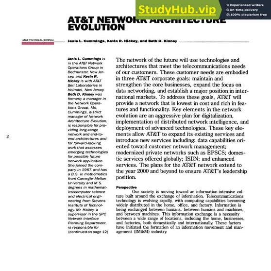 AT T Network Architecture Evolution | PDF