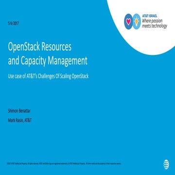 OpenStack Resources and Capacity Management - Shimon Benattar, Mark Rasin - OpenStack Day Israel ...