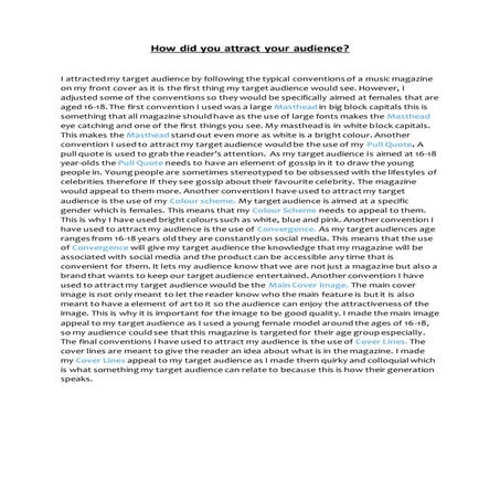 Attracting my target audience | PDF