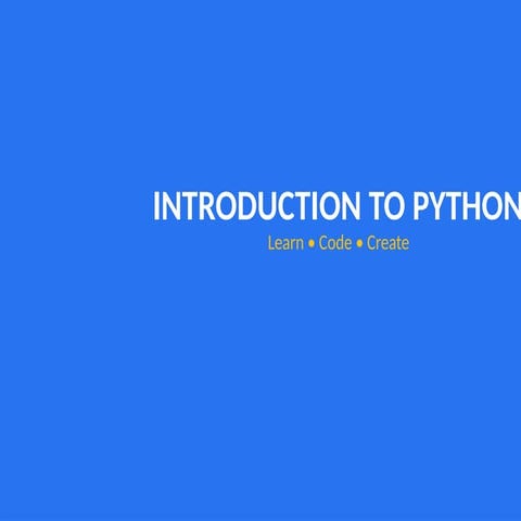 knowledge basic python with blue theme Attractive_Python_Presentation_1 ...