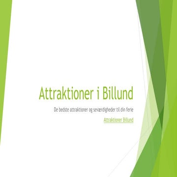 Attraktioner Billund | PPTX