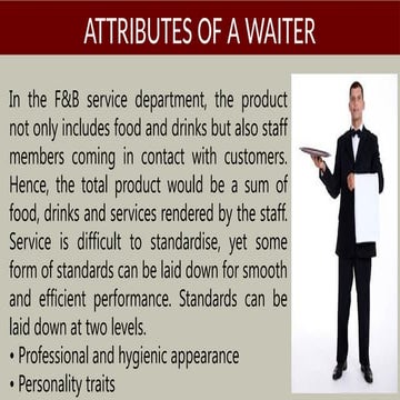 attribute of waiter - contain attribute of waiter | PPTX