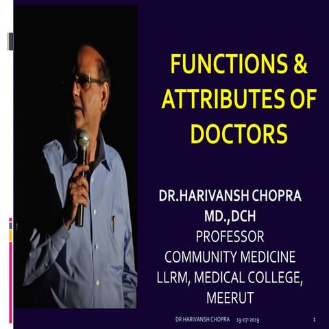 Functions & Attributes of a doctor (1) | PPTX