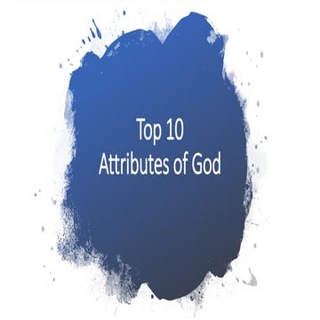 Top 10 Attributes of God | PDF