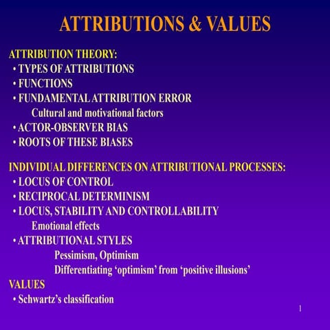 attribution & values.ppt