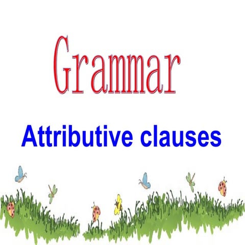 Attributive Clause | PPT