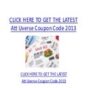 Att Uverse Coupon Code 2013 - Att Uverse Coupon Code 2013