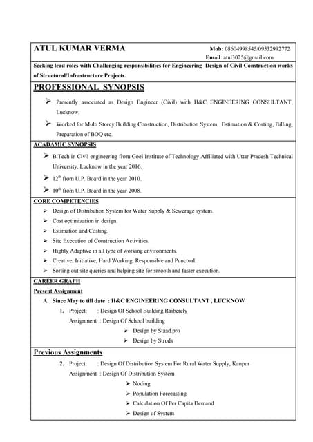 Atul resume | PDF