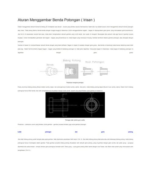 garis dan kegunaannya pada gambar teknik | PPTX