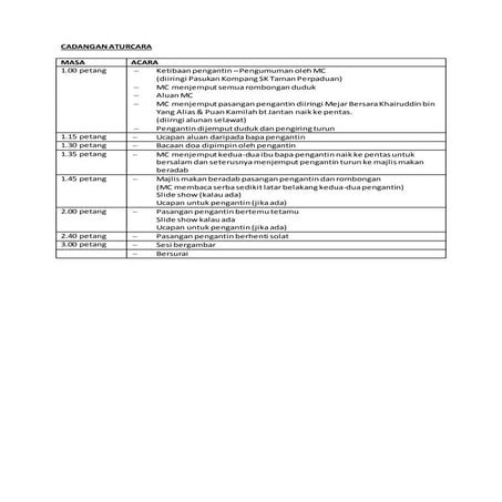 Aturcara cadangan | PDF