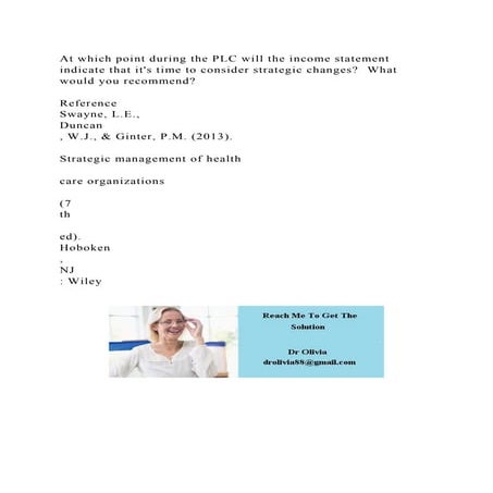 At which point during the PLC will the income statement indicate tha.docx