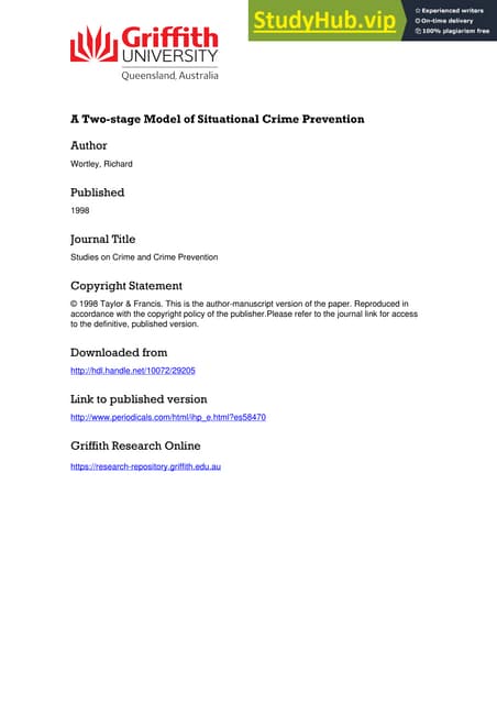 A Review Of Research On Crime Displacement Theory | PDF | Crime ...