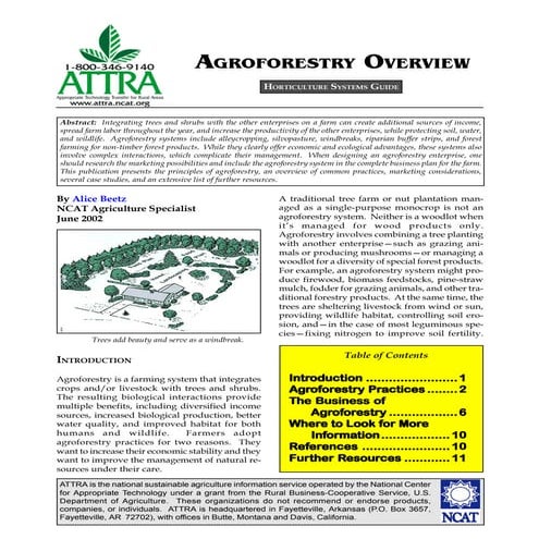 Agroforestry Overview | PDF